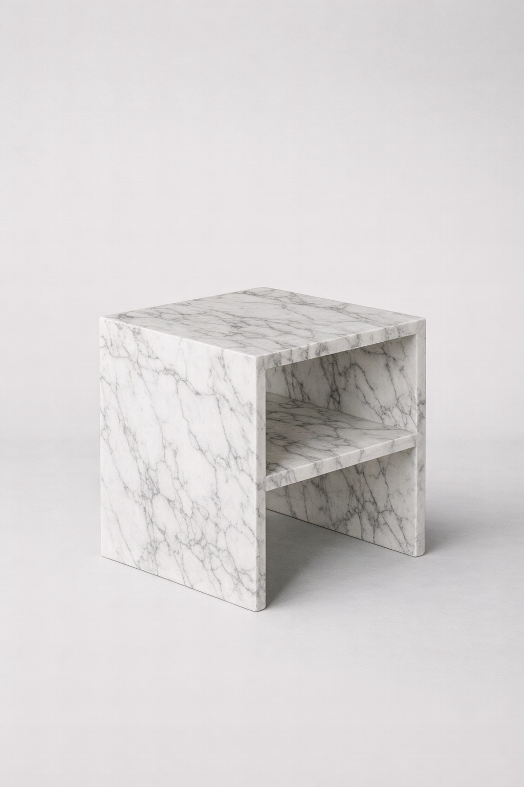 Milan Marble Side Table | Luxury Stone Bedside Table – Fulham Stone